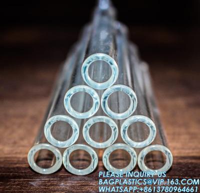 China 4 Inch Long 10 Pieces Glass Borosilicate Blowing Tubes 12 Mm OD 2mm Thick Wall Tubing, Clear Tubes For Art DIY Te koop