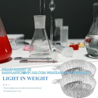 China Aluminum Weighing Boats Liquid Mixing Foil Trays Aluminum Weighing Pan Foil Reusable Chemistry Weighing Pan for Lab Te koop