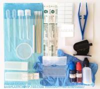 China 43-Piece All-in-One Microscope Slide Preparation Kit 9.84x2.95x6.89 Inches Student Sample Set for sale