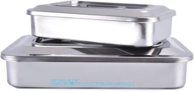China Medical Surgical Trays Stainless Steel Dental Instruments Tray Organizer Holder Sterilization Plate Trays Boxs Te koop