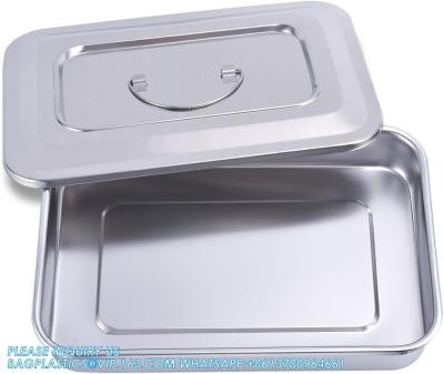China Medical Surgical Trays Stainless Steel Dental Instruments Tray Organizer Holder Sterilization Plate Trays Boxs Te koop
