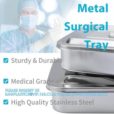 China Medical Surgical Trays Stainless Steel Dental Instruments Tray Organizer Holder Sterilization Plate Trays Boxs Te koop