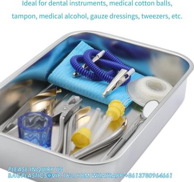 China Medical Surgical Trays Stainless Steel Dental Instruments Tray Organizer Holder Sterilization Plate Trays Boxs Te koop