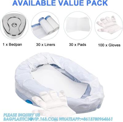 China Stable Bedpan Heavy Duty Smoothed Countoured for Bed-Bound Patient,Stainless Steel Bed pan for Medical Centers for sale