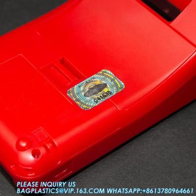 China Authentic Hologram Labels/Stickers Silver Transfer Tamper Evident Security Warranty Void Seals/Stickers High Security for sale
