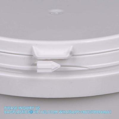 China Plastic Suppliers Unbreakable Refillable Cosmetic Garbage Storage Container Paint Packaging Bucket With Lids Food Grade for sale