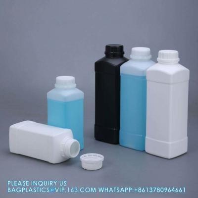China 500ml 100ml Custom Logo Printing Square Plastic Bottle For Milk Liquid Packaging Pharmaceutical Bottle Te koop