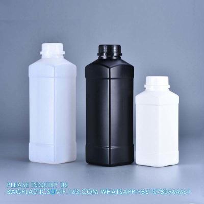 China 500ml 100ml Custom Logo Printing Square Plastic Bottle For Milk Liquid Packaging Pharmaceutical Bottle Te koop