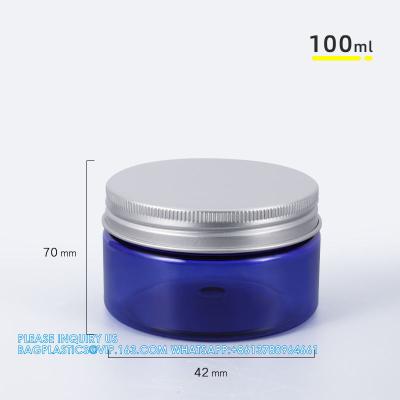 China 16 Ounce Plastic Jars Clear Plastic Mason Jars Storage Containers Wide Mouth With Lids For Kitchen & Household Storage for sale