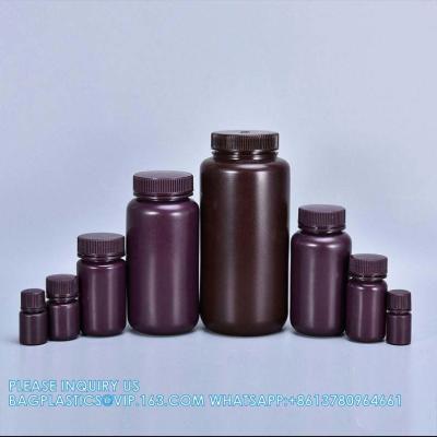 China Wholesale 5ml PP Durable Small Round Brown And White Plastic Bottle Food Grade Private Label Medicine Liquid Packaging Te koop