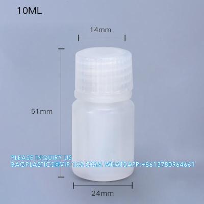 China Wholesale 5ml PP Durable Small Round Brown And White Plastic Bottle Food Grade Private Label Medicine Liquid Packaging Te koop
