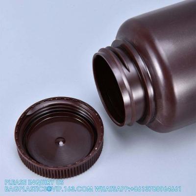 China Wholesale 5ml PP Durable Small Round Brown And White Plastic Bottle Food Grade Private Label Medicine Liquid Packaging Te koop