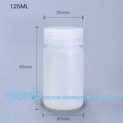 China Wholesale 5ml PP Durable Small Round Brown And White Plastic Bottle Food Grade Private Label Medicine Liquid Packaging Te koop