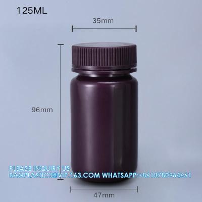China Wholesale 5ml PP Durable Small Round Brown And White Plastic Bottle Food Grade Private Label Medicine Liquid Packaging Te koop