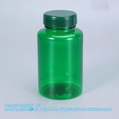 Chine 225ML 300ML Pill Medicine Amber PET Pharmaceutical Pill Capsule Medicine Bottles With Tamper Evident Lid à vendre