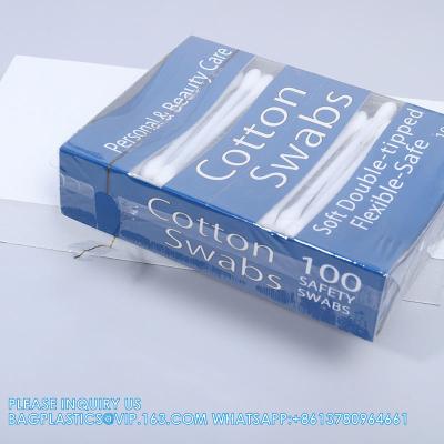 China New Design Drawer Box Packing Cotton Swabs Open Window Cigarette Box Plastic Cotton Swabs Small Size Number Te koop