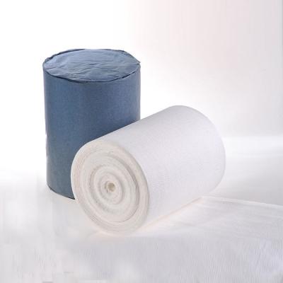 China Medical Dressing Surgical Absorbent Medical 100Yard 4 Ply Cotton Hospital Gauze Roll Gauze Swab Te koop