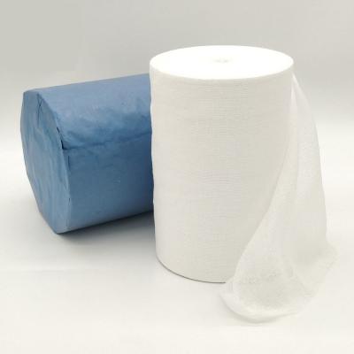 China Medical Dressing Surgical Absorbent Medical 100Yard 4 Ply Cotton Hospital Gauze Roll Gauze Swab Te koop