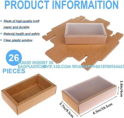 China Rectangle Drawer Kraft Boxes Small Cardboard Present Packaging Boxes For Party Favor Treats, Candy And Jewelry Crafts Te koop