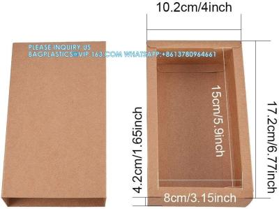 China Rectangle Drawer Kraft Boxes Small Cardboard Present Packaging Boxes For Party Favor Treats, Candy And Jewelry Crafts Te koop