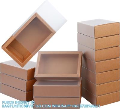 China Rectangle Drawer Kraft Boxes Small Cardboard Present Packaging Boxes For Party Favor Treats, Candy And Jewelry Crafts Te koop