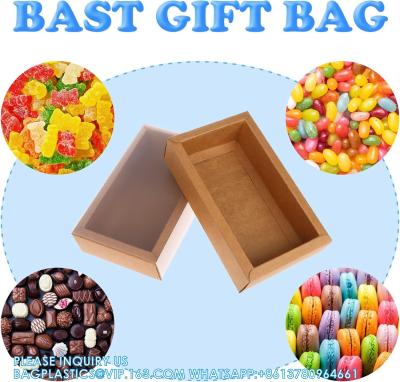 China Rectangle Drawer Kraft Boxes Small Cardboard Present Packaging Boxes For Party Favor Treats, Candy And Jewelry Crafts Te koop