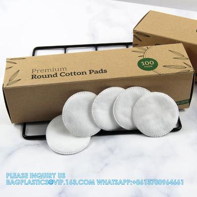 China Beauty Facial Cleansing Makeup Remover Bulk Cotton Pads Pure Cotton Plain Ladies Pad Cosmetic Cotton Pads Manufacture Te koop