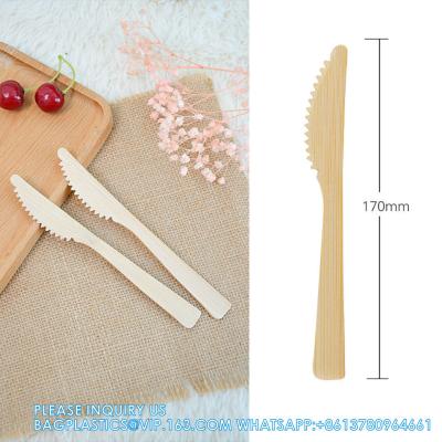 China Disposable Bamboo Wooden Cutlery Set | 100% All-Natural Eco-Friendly Biodegradable And Compostable Utensils for sale
