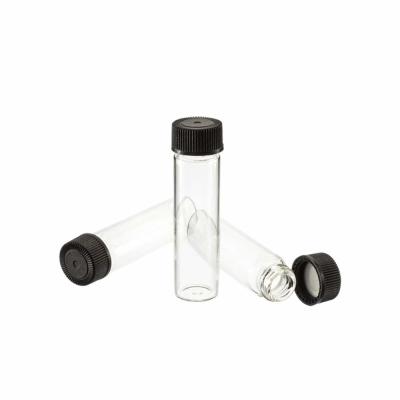 China Pack of 100 Glass Vials with Black Phenolic Screw Caps (4ml, Clear) Dram Amber Glass Vials Te koop