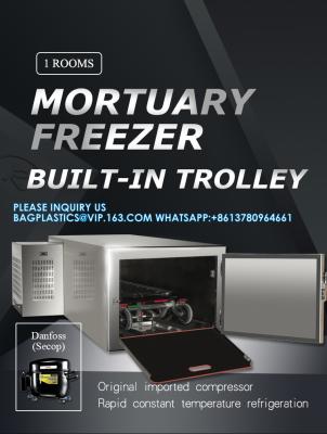 China 304 Stainless Steel Material 1 Seat Car Transport Morgue Freezer Manufacture Funeral Corpse Storage Cabinet Te koop