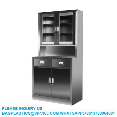 China Lab Furniture Supplies Factory Customized Laboratory 6 Door Metal Stainless Steel Cabinet with Drawers for sale