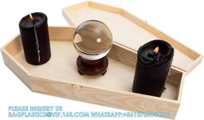 Chine Large 18 Inch Halloween Coffin Box - Fillable Hinged Box For Halloween DéCor, Party Favor, Goth, Doll Coffin à vendre