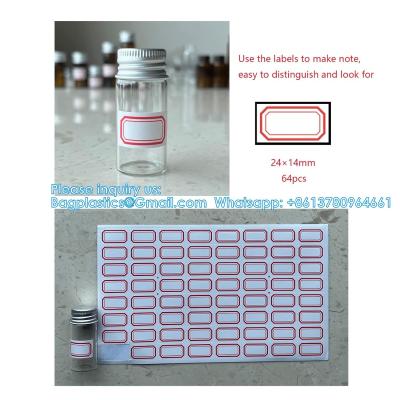 China 100 Sets Small Glass Bottles With Aluminum Cap Screw Top Lids 5 Milliliter Tiny Vials DIY Art Craft Storage for sale
