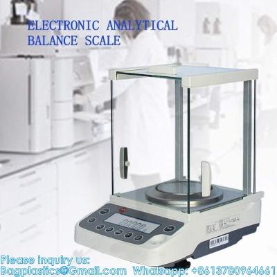 China 0.0001g Laboratory Scale, High Precision Lab Analytical Balances With Plastic Windshield, LCD Display Electronic for sale