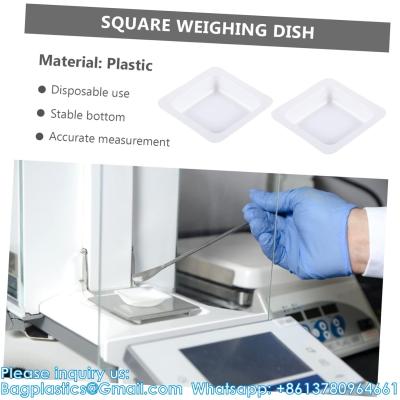 China Weighing Pan Plates Disposable Square Tray Plastic Pallet Small Weigh Boats Chemistry Powder Scale White Anti-Static Te koop