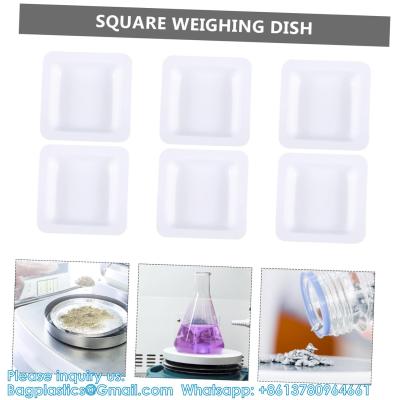 China Weighing Pan Plates Disposable Square Tray Plastic Pallet Small Weigh Boats Chemistry Powder Scale White Anti-Static Te koop