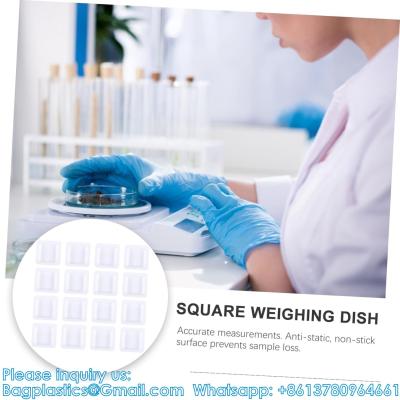 China Weighing Pan Plates Disposable Square Tray Plastic Pallet Small Weigh Boats Chemistry Powder Scale White Anti-Static Te koop