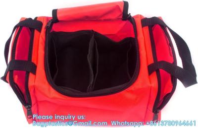 China First Aid Bag Empty Trauma Medical Bag Emergency First Responder Bag Organizer EMS EMT Shoulder Carry Bag 13 X9 X7 for sale