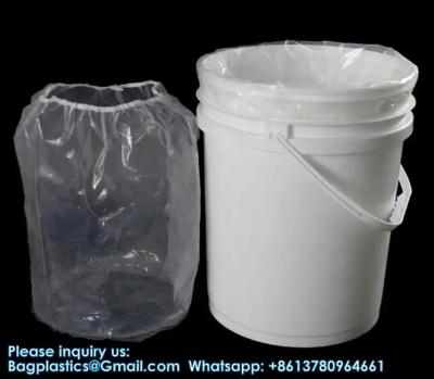 China Drum Liner For Metal Bucket Round Bottom Bucket Liner Clear Poly Drum Liners For Painting Bucket And Oil Bucket for sale