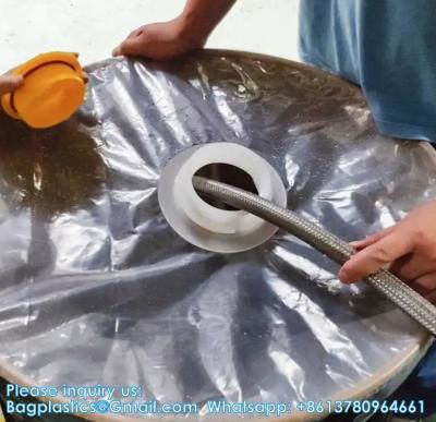 China Heavy Duty Large Plastic Round Bottom Drum Liner Bag 55 Gallon Drum Liners Plastic Drum Liner Bag For 200ltr Te koop