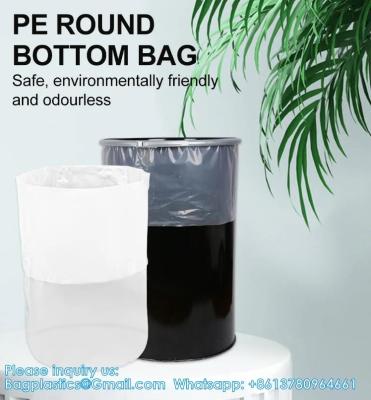 China Heavy Duty Large Plastic Round Bottom Drum Liner Bag 55 Gallon Drum Liners Plastic Drum Liner Bag For 200ltr Te koop