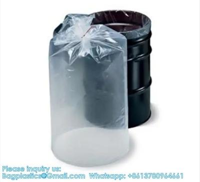 China Heavy Duty Large Plastic Round Bottom Drum Liner Bag 55 Gallon Drum Liners Plastic Drum Liner Bag For 200ltr Te koop