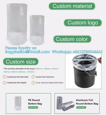 China Heavy Duty Large Plastic Round Bottom Drum Liner Bag 55 Gallon Drum Liners Plastic Drum Liner Bag For 200ltr Te koop