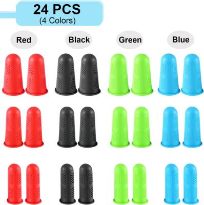 China Rubber Fingers Covers, Silicone Finger Protector Sleeve Tips Guard Fingertip Thumb Cots Pads For Hot Glue for sale