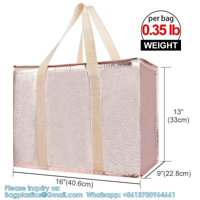China Insulated Food Delivery Bag With Hard Bottom, XXX-Large Insulated Reusable Grocery Cooler/Hot Bags, Tote Bag Te koop