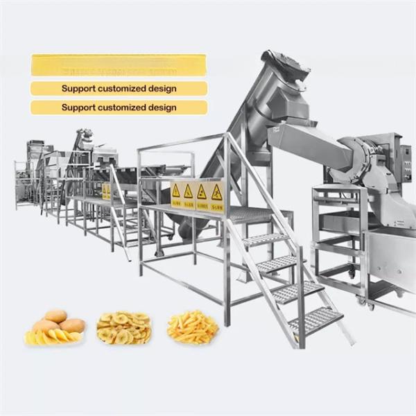Quality 45KW Multifunctional Continuous Potato Chips Making Machine Automatic Processing for sale