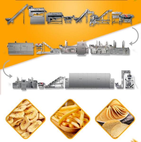 Quality TCA CE Certified Industrial Crisps Making Machine 3500KG High Productivity for sale