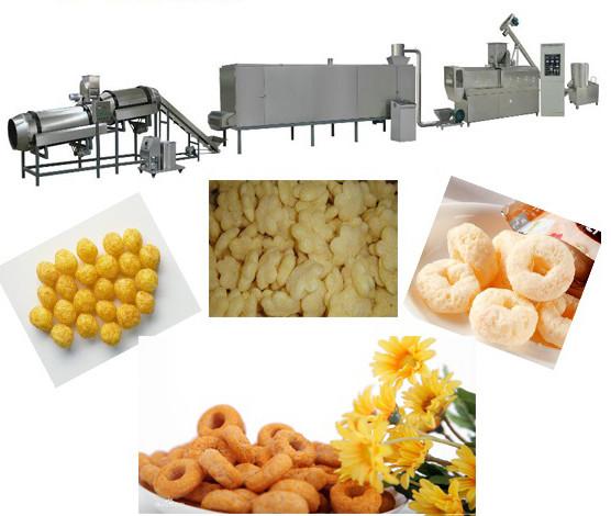 Quality Puffed Corn Snacks Making Machine Automatic 4500KG 1500*2000*3000mm for sale