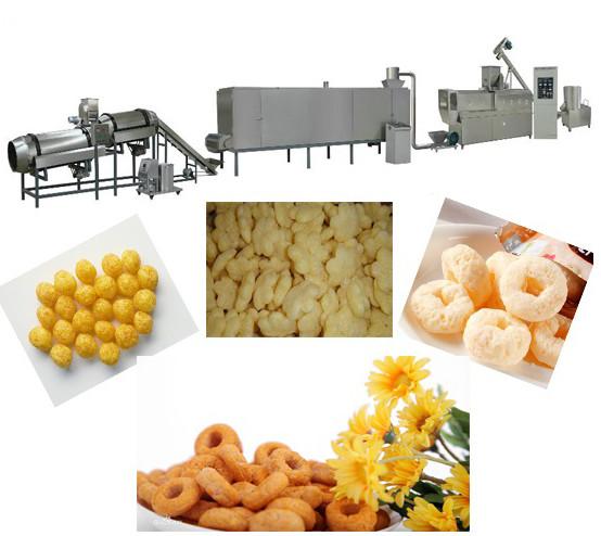 Quality Puffed Corn Snacks Making Machine Automatic 4500KG 1500*2000*3000mm for sale