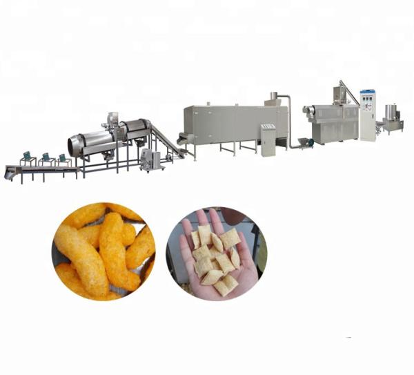 Quality Automatic Corn Puff Production Line 4500KG 100-500kg/h Stainless Steel Material for sale
